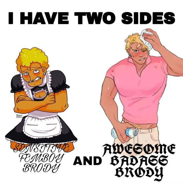 I Have 2 Sides Meme Template Printable Word Searches