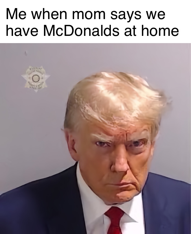 File:Donald Trump's Mugshot meme 4.jpg - Meming Wiki