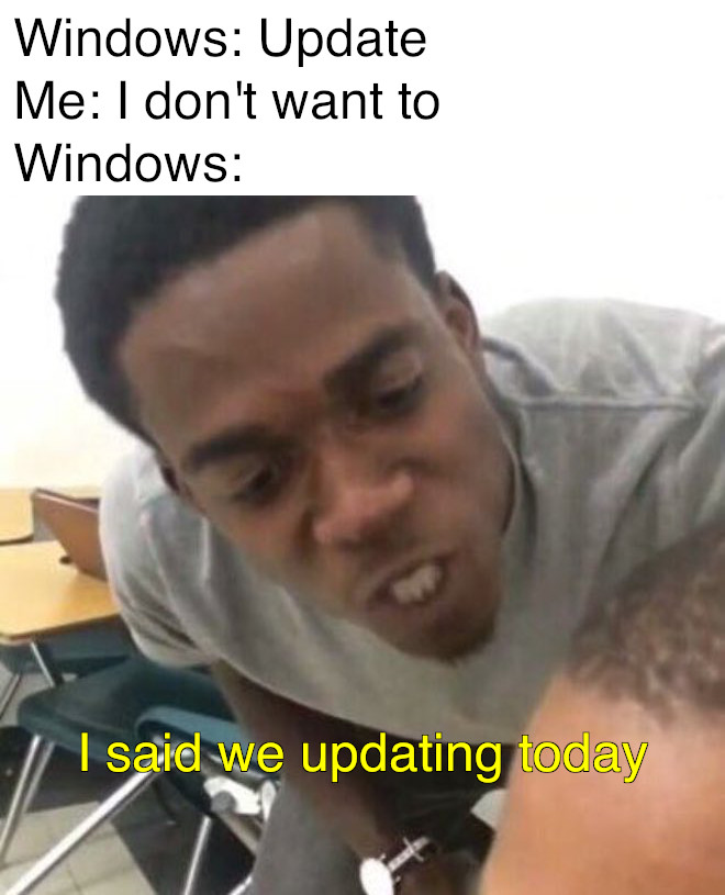 File I Said We Sad Today Meme 4 jpg Meming Wiki
