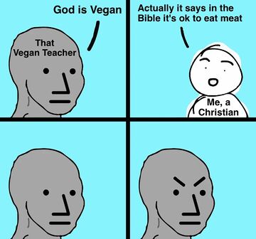Angry NPC Wojak - Meming Wiki
