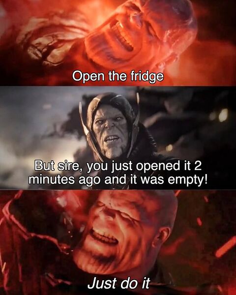 Thanos' «Just Do It» - Meming Wiki