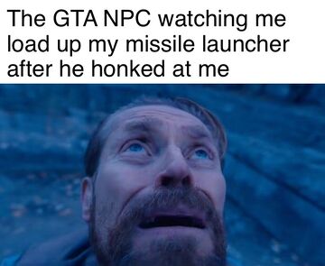 Willem Dafoe Looking Up - Meming Wiki