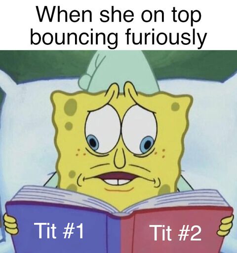 SpongeBob Reading Two Pages at Once - Meming Wiki