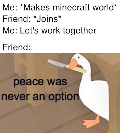 Peace Was Never an Option - Meming Wiki